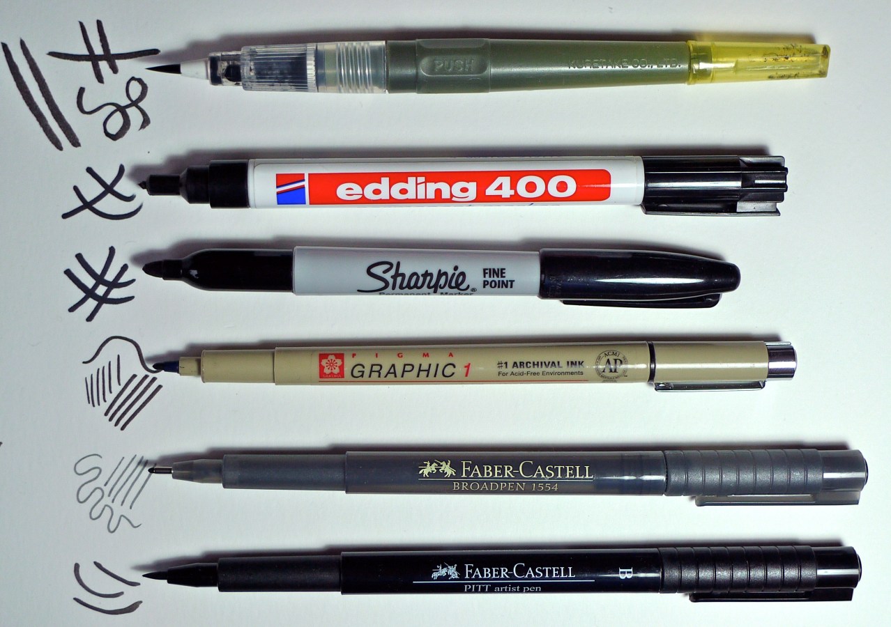 Pens and inks | Mostly drawing
