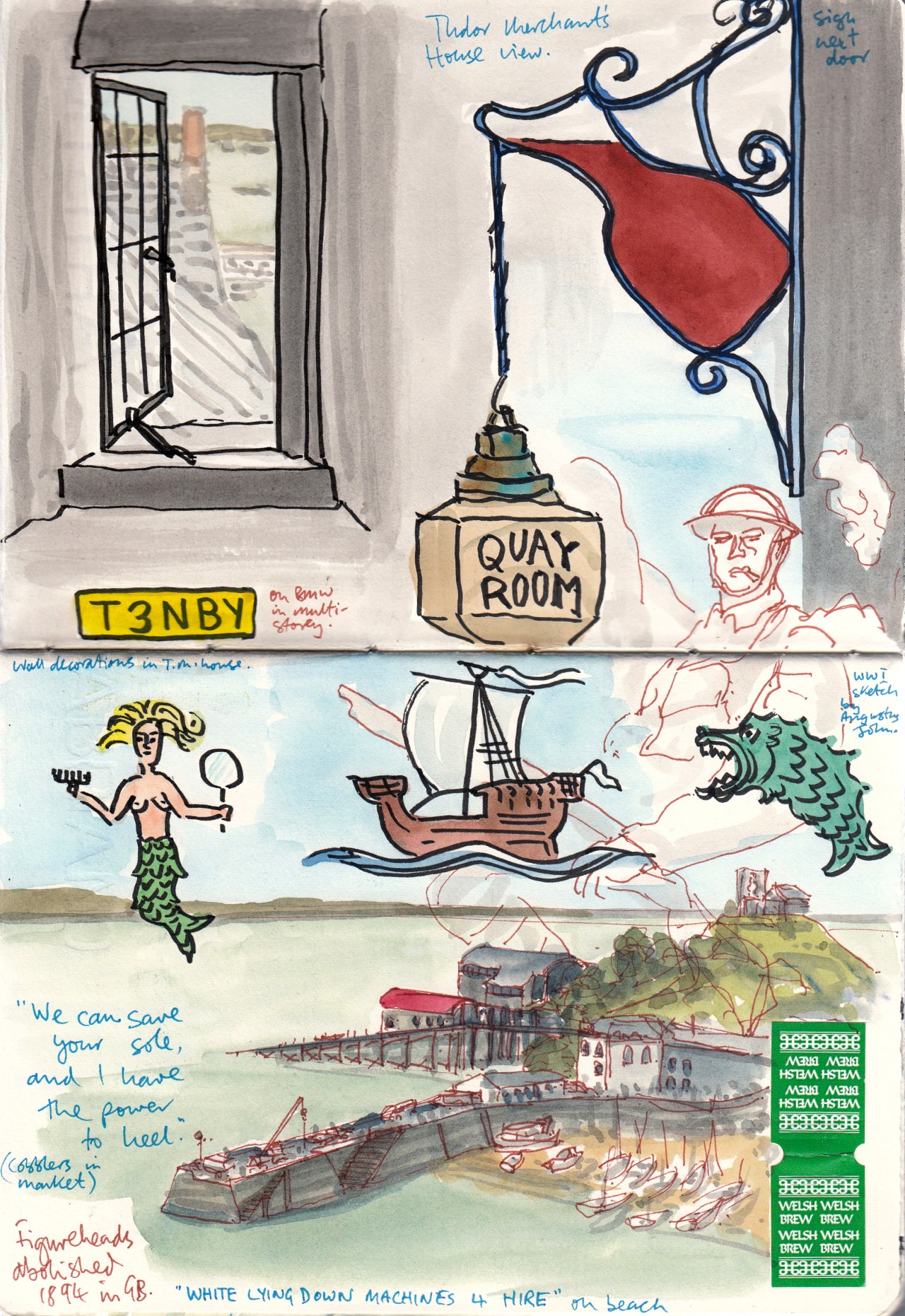 Tenby, Wales | Mostly drawing