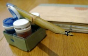 Improving a bamboo dip pen | Mostly drawing