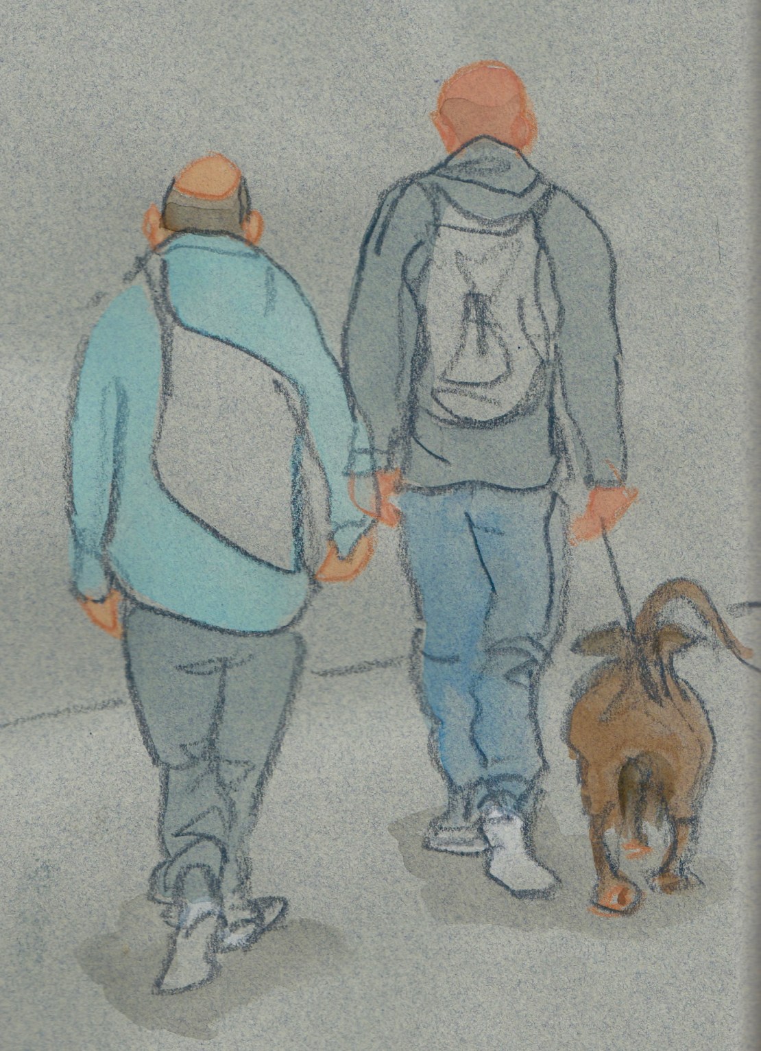 Sketching while walking | Mostly drawing