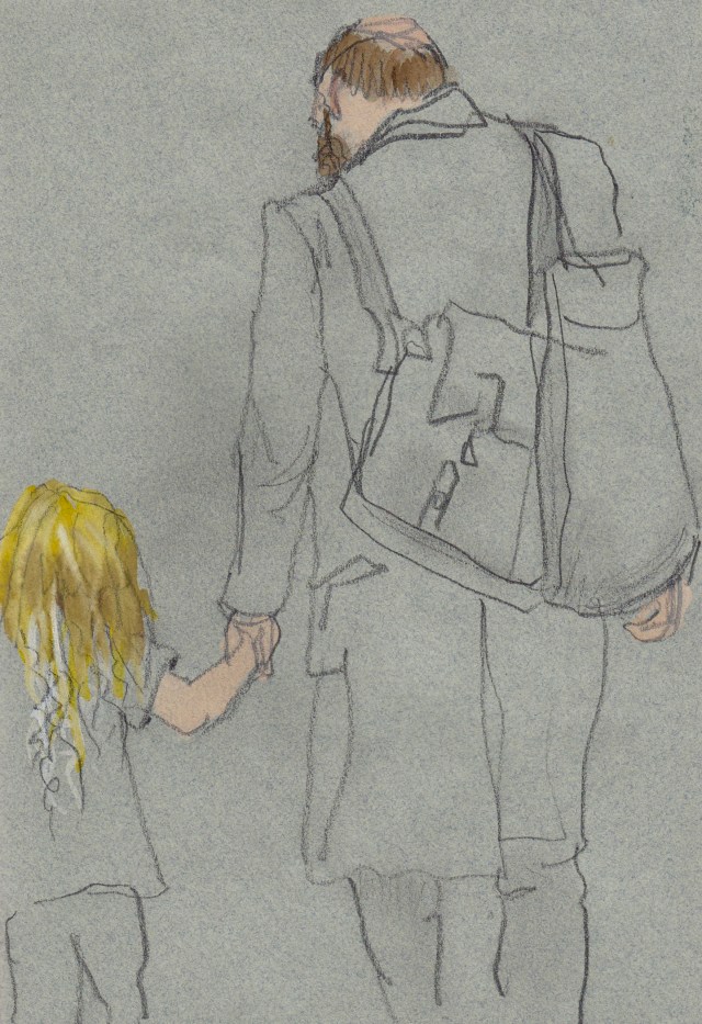 Sketching while walking | Mostly drawing